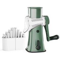 China Multifunctional 5 in 1 Vegetable Chopper Slicer with Rotary Drum Type Grater Shredder for sale
