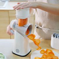 China Multifunction 5 in 1 Rotary Vegetable Chopper Grater ABS AS Rubber 23x12x27cm for sale