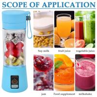 China 380ml USB Rechargeable Portable Mini Blender Fruit Juice Cup for Home Kitchen Travel for sale