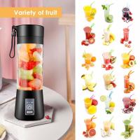 China Portable USB Rechargeable Mini Blender 380ml 4 Blades for Juicing Smoothies for sale