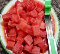 China 304 Stainless Steel Watermelon Cutter Slicer Chopper 33x7x3.5 cm for Juice Cubes for sale