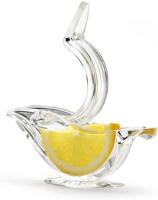 China Acrylic Bird Shape Manual Lemon Squeezer 12 cm GPPS Transparent Kitchen Tool for sale