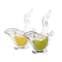 China Acrylic Bird Shape Manual Lemon Squeezer 12 cm GPPS Transparent Kitchen Tool for sale