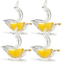 China Acrylic Bird Shape Manual Lemon Squeezer 12 cm GPPS Transparent Kitchen Tool for sale