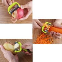 China Stainless Steel Vegetable Swivel Peeler 14x7.1cm Ergonomic Kitchen Tool for Fruit Potato Carrot for sale