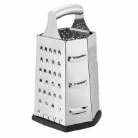 China 6 Side Manual Cheese Grater 410 Stainless Steel Kitchen Grinder 150g 20.6cm for sale
