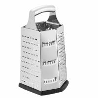 China 6 Side Manual Cheese Grater 410 Stainless Steel Kitchen Grinder 150g 20.6cm for sale