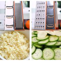 China Stainless Steel 6-Sided Box Grater Handheld Vegetable Slicer Cheese Grater 23cm for sale
