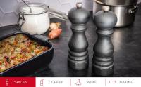 China Ceramic Core Coarse Salt Pepper Grinder Bottle for Gourmet Cooking for sale