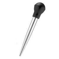 China 304 Stainless Steel Silicone Drip Oil Seasoning Tube BBQ Turkey Needle 145g for sale