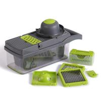 China Multifunctional Vegetable Cutter 32x11.3x11cm ABS Stainless Steel Kitchen Gadget for Dicing Shredding for sale