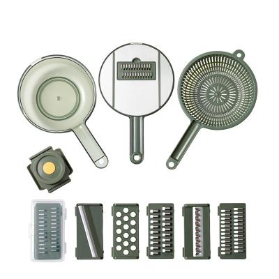 China Multifunctional Manual Vegetable Slicer 26.3x19x9.5 cm Food Grade ABS PP Stainless Steel Blade for sale