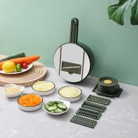 China Multifunctional Manual Vegetable Slicer 26.3x19x9.5 cm Food Grade ABS PP Stainless Steel Blade for sale