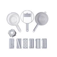 China 12 in 1 Multifunctional Manual Vegetable Cutter Slicer Food Grade ABS PP 420J2 Stainless Steel for sale