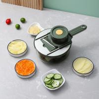China 12 in 1 Multifunctional Manual Vegetable Cutter Slicer Food Grade ABS PP 420J2 Stainless Steel for sale