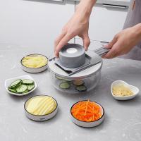 China 12 in 1 Multifunctional Manual Vegetable Cutter Slicer Food Grade ABS PP 420J2 Stainless Steel for sale
