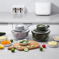 China 12 in 1 Multifunctional Manual Vegetable Cutter Slicer Food Grade ABS PP 420J2 Stainless Steel for sale