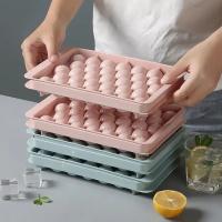 China PP Plastic Summer Circle Ice Tray for Chocolate 33/18 Cells Round Ice Box Maker Mold for sale