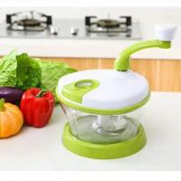 China Hand-Powered Vegetable Slicer Chopper Meat Grinder Mixing Salad Spinner 19x18.5x14.5cm for sale