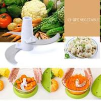 China Hand-Powered Vegetable Slicer Chopper Meat Grinder Mixing Salad Spinner 19x18.5x14.5cm for sale