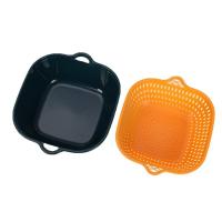 China 6 pcs Square Multifunctional Fruit Vegetable Wash Basket Storage And Washing Baske for sale