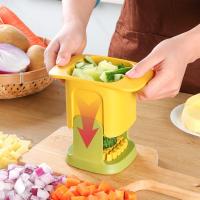 China Stainless Steel Mandoline Slicer 2-in-1 Vegetable Chopper 15x11.5x11cm for Sustainable Chopping for sale