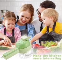 China ABS PP PC Stainless Steel Vegetable Chopper with Meat Grinder and Garlic Crusher for sale