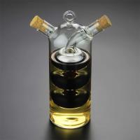 China Clear Glass Bubble Pot 2-in-1 Kitchen Container for Separating Kettle and Cruet Bottle Set for sale