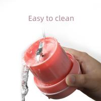 China 280ml Portable USB Rechargeable Electric Juicer Cup 4 Blade Vegetable Fruit Blender for sale