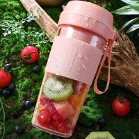 China 280ml Portable USB Rechargeable Electric Juicer Cup 4 Blade Vegetable Fruit Blender for sale