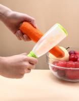 China Multifunctional Storage Scraper Peeler with PP Stainless Steel Blade 54g for Kitchen Vegetable Fruit Peeling for sale