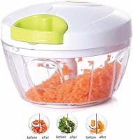 China Manual Garlic Vegetable Meat Grinder 13x13x9.5cm PP Stainless Steel Kitchen Chopper for sale