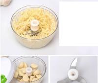 China Mini Manual Vegetable Fruit Garlic Ginger Onion Meat Shredder Hand Pull Chopper Fruit for sale