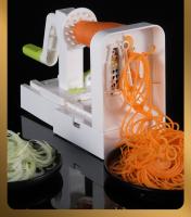 China 5 Blade Veggie Spiral Slicer ABS PS TPR 420 Stainless Steel 17x24x10.5cm Kitchen Cutter for sale