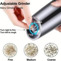 China Electric Pepper Grinder Set with Costomized Logo Rechargeable Salt and Pepper Mill for sale