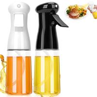 China Custom Logo 230ml Glass Vinegar Sprayer Olive Oil Spray Bottle Mister for Kitchen for sale
