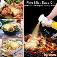 China Custom Logo 230ml Glass Vinegar Sprayer Olive Oil Spray Bottle Mister for Kitchen for sale