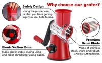 China Manual Rotary Cheese Grater Vegetable Chopper Cutter 0.9kg Kitchen Tool for sale