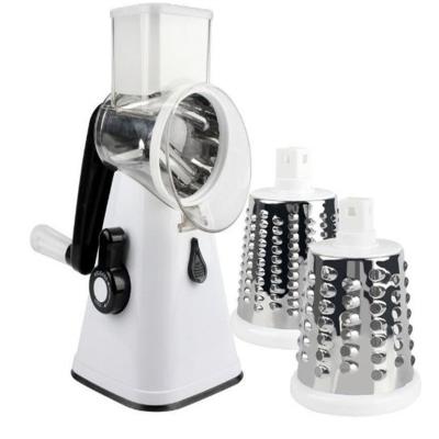 China Manual Rotary Cheese Grater 23x26x28cm Stainless Steel Drum Shredder for Vegetables for sale