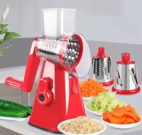 China Manual Rotary Cheese Grater 23x26x28cm Stainless Steel Drum Shredder for Vegetables for sale