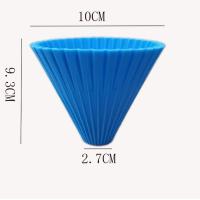 China Modern Design Silicone Coffee Mat with Reusable Funnel Filter and Collapsible Dripper for sale