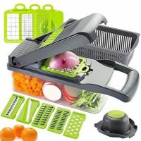 China 15 in 1 Multifunctional Vegetable Chopper Home Kitchen Manual Chopper with Custom Logo for sale