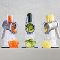 China ABS Vegetable Chopper Round Slicer Graters Potato Carrot Cheese Shredder Kitchen Tool for sale