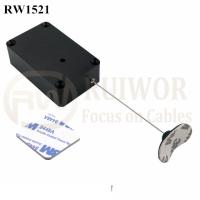 China RW1521 Cuboid Multifunctional Retractable Cable With Retractable Cable And 33x19MM Oval Sticky Flexible Rubber Tips Cable End for sale