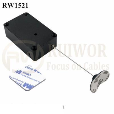 China RW1521 Cuboid Multifunctional Retractable Cable With Retractable Cable And 33x19MM Oval Sticky Flexible Rubber Tips Cable End for sale
