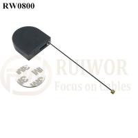 China RW0800 Retractable Tether D-Shaped Mini Size Box Featuring Customizable Logo Size Color And Retract Pull Force Options for sale