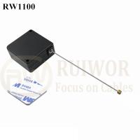 China RuiWor RW1100 Square Security Anti Theft Pull Box Work With Cable End Apply In Various Products Retractable Security Harness for sale