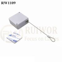 China RuiWor RW1109 Square Retractable Security Tether Plus Size Customizable Fixed Loop End for sale