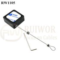 China RuiWor RW1105 Ring Cable Retraction Mechanism Keys Anti Theft Display Pull Box Shoes Retail Automatical-Ly Drawn Back Tether for sale