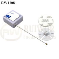China RuiWor RW1108 Square Retractable Security Pulling-Box For Retail Product Positioning for sale